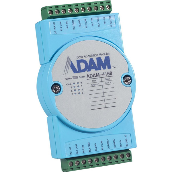 ADAM-4168 Advantech 8-Kanal Relais Ausgangsmodul mit Modbus RTU und ...