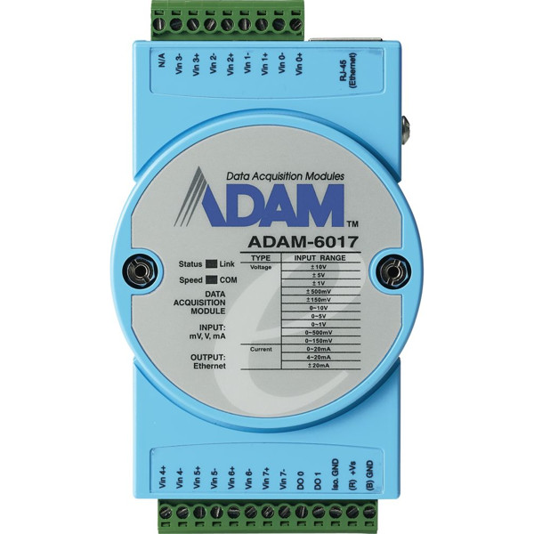 ADAM-6017 Advantech Modbus TCP Ethernet I/O Modul mit 8x analogen Ein ...