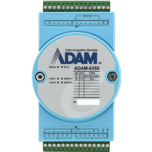 ADAM-6350 Advantech OPC UA Ethernet E/A Modul mit 18x digitalen Ein ...
