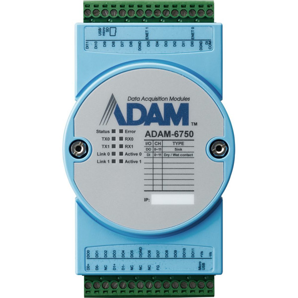 ADAM-6750 Advantech smartes I/O Gateway mit 12x digitalen Ein- und 12x ...