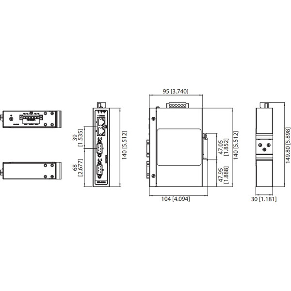 EKI-1222 Advantech industrielles 2-Port Modbus Gateway - BellEquip