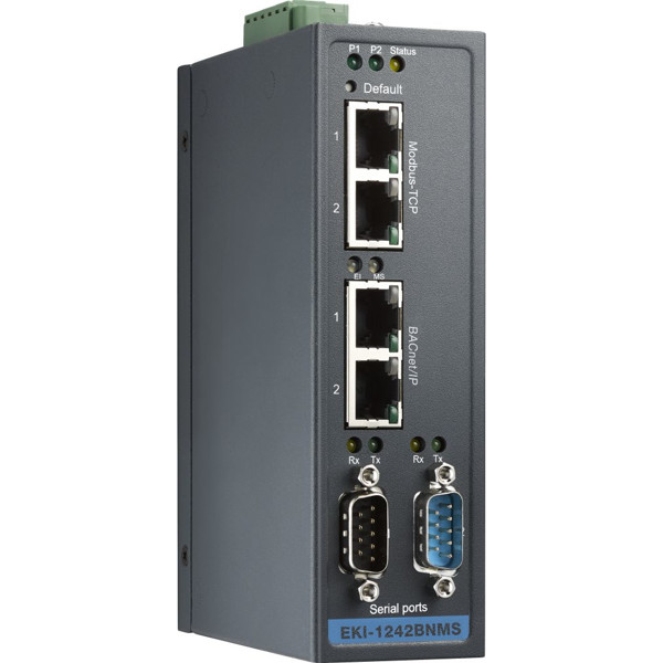 EKI-1242IBNMS Advantech Modbus RTU/TCP zu BACnet IP/MSTP Feldbus Gateway - BellEquip