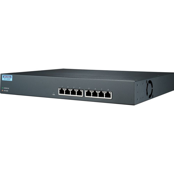 EKI-2408X Advantech Unmanaged 10G Ethernet Switch mit 8x FE/1G/2.5G/5G ...