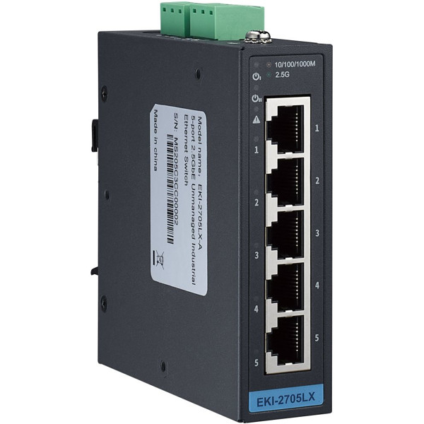 EKI-2705LX Advantech Unmanaged 2.5 Gigabit Ethernet Switch - BellEquip