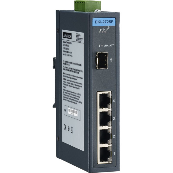 EKI-2725F Advantech Unmanaged Gigabit Ethernet Switch mit 4x GE und 1x ...