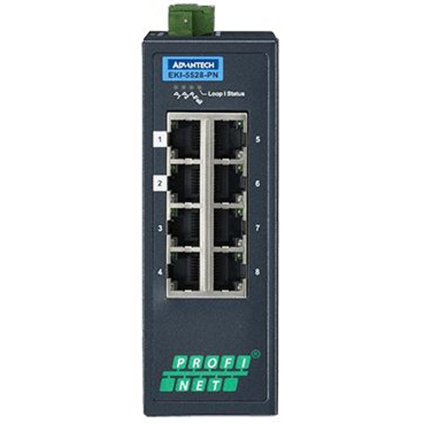EKI-5528-PN Advantech 8 Fast Ethernet Port Managed Ethernet Switch mit PROFINET Support - BellEquip
