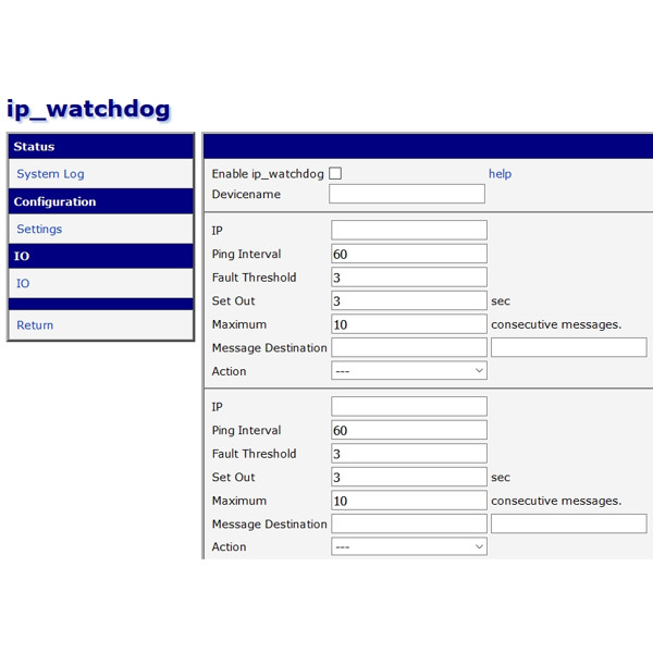 IP-Watchdog Ping Überwachung von bis zu 4 Geräten (IP-Adressen) - BellEquip