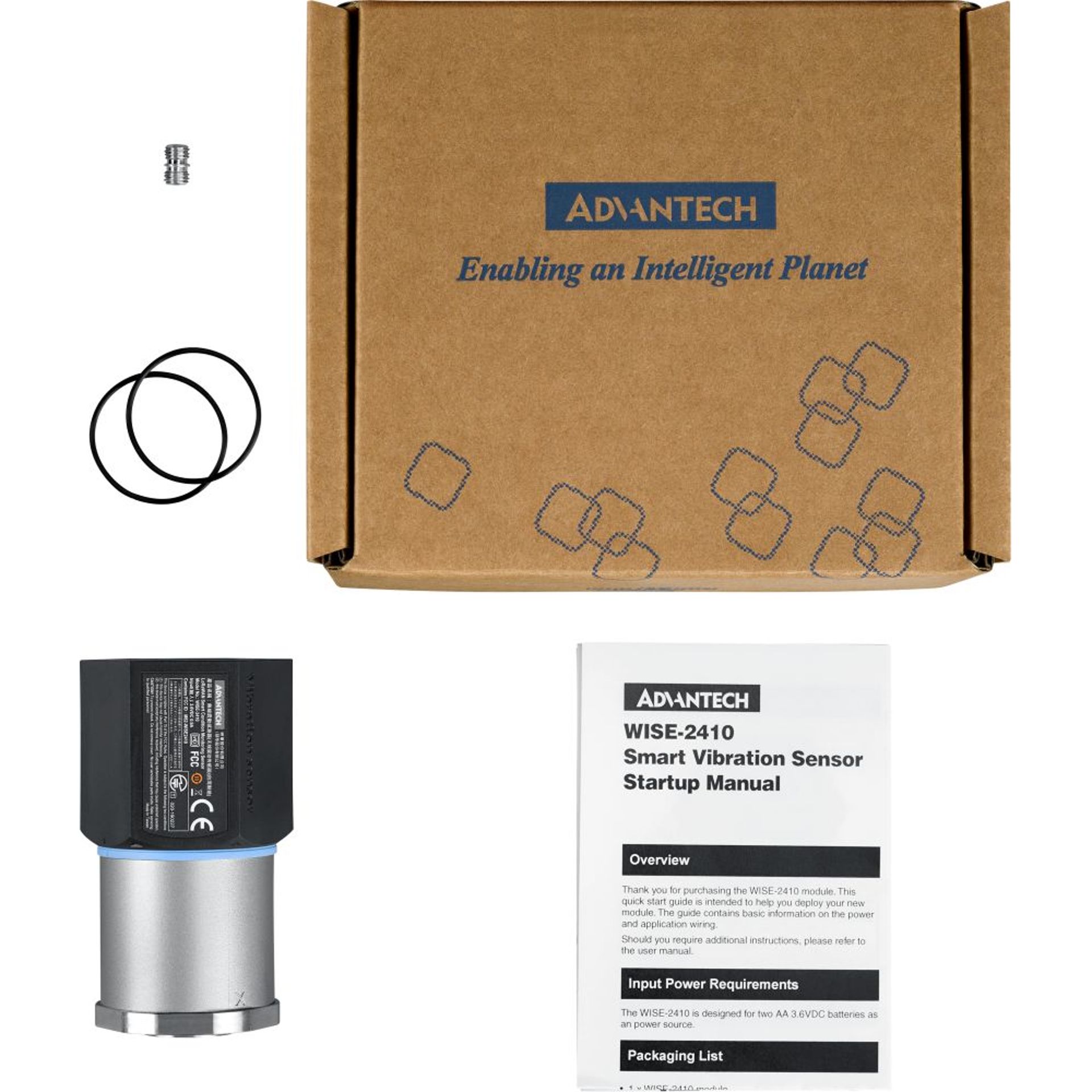 WISE-2410 Advantech Wireless LoRaWAN Vibrationssensor mit einem ...