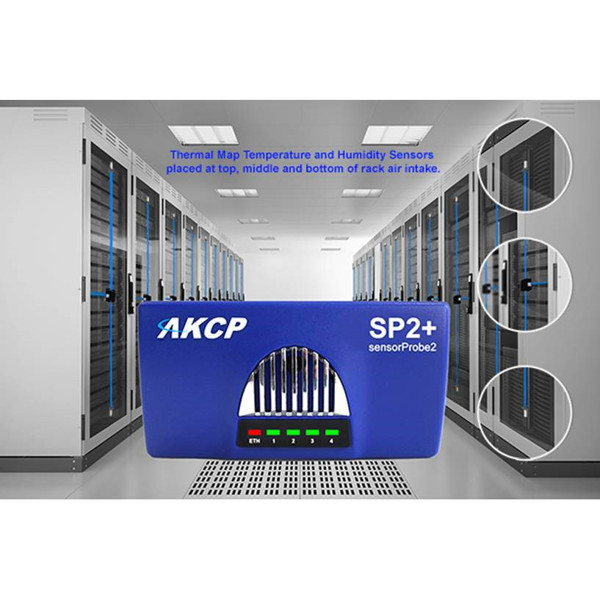 sensorProbe2+ AKCP Überwachungssystem für bis zu 4x Sensoren - BellEquip