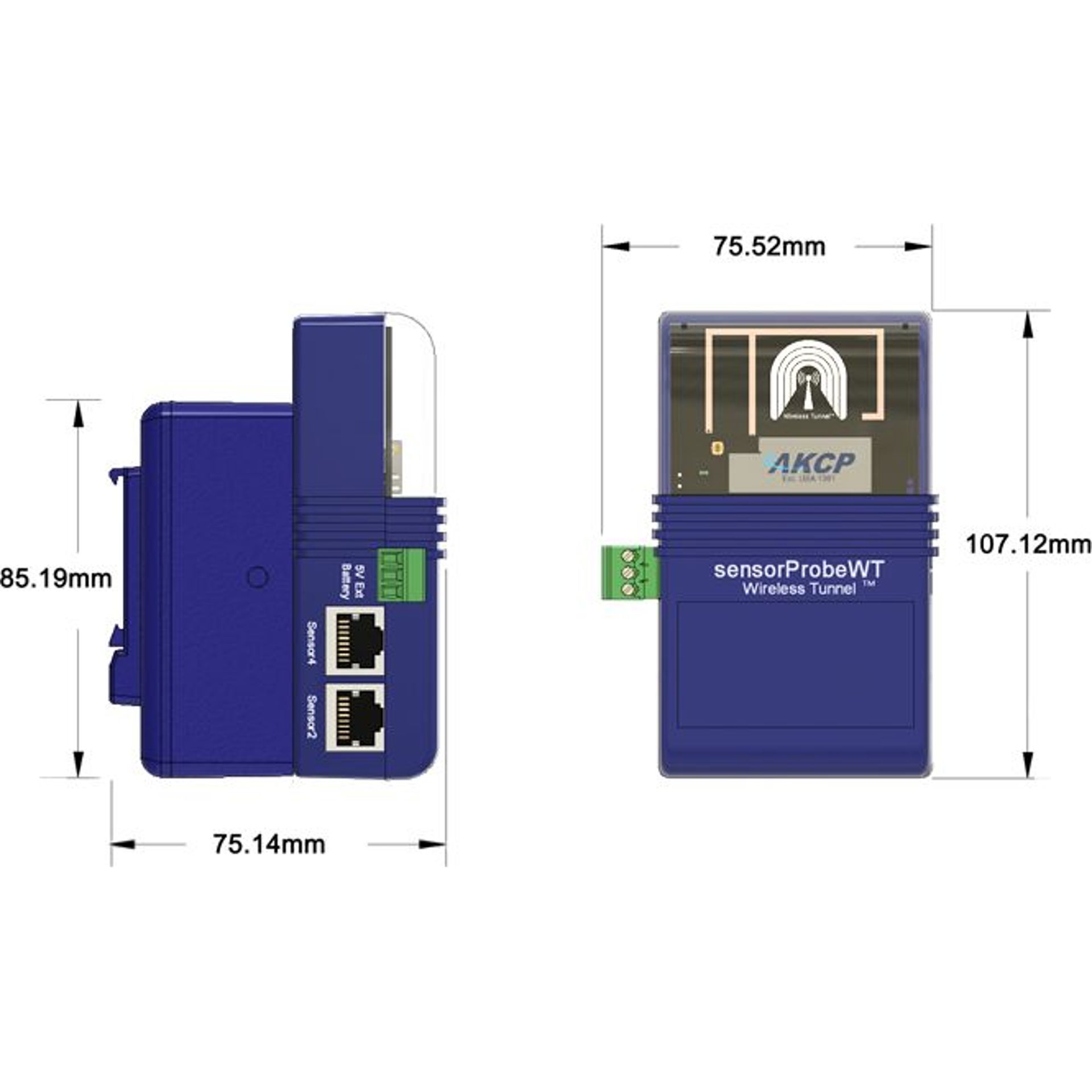 sensorProbeWT AKCP Wireless Tunnel Monitoring Lösung - BellEquip