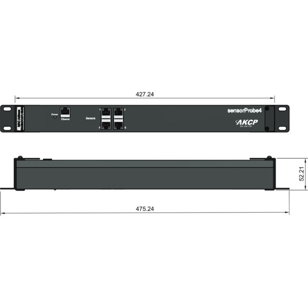 sensorProbe4 AKCP Sensor Monitoring System für das Überwachen von 4x ...