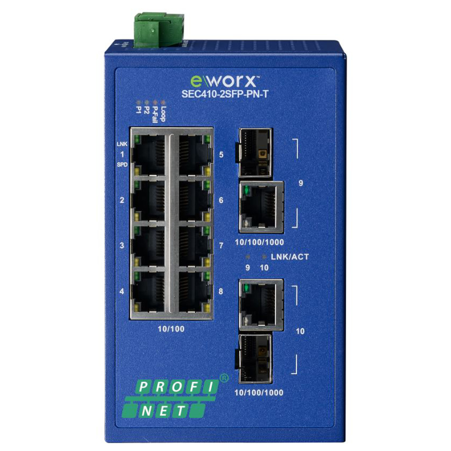 SEC410-2SFP-PN-T PROFINET Switch - B+B SmartWorx - BellEquip