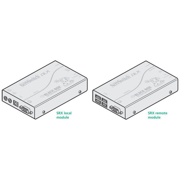ACU5051A Black Box Wizard SRX VGA KVM Extender mit VGA, USB 1.1 und ...