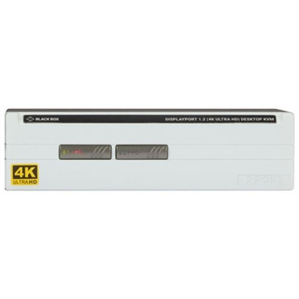 KV6202A Black Box 4K60 DisplayPort 1.2 KVM Switch mit True Transparent ...