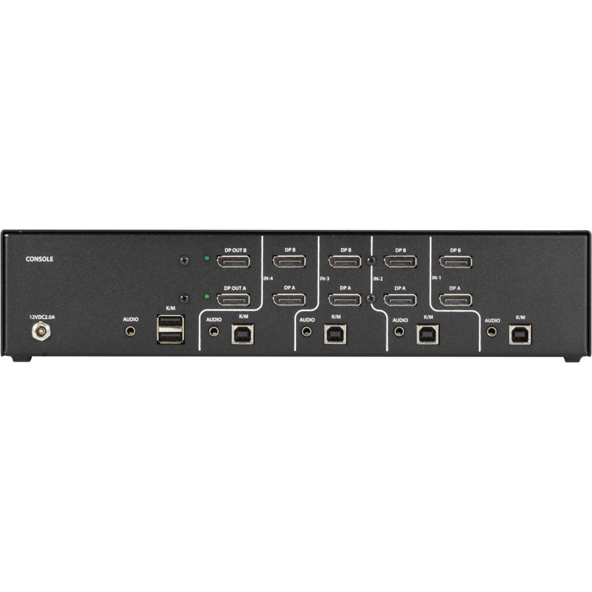 SS4P-DH-DP-U Black Box 4-Port Secure KVM Switch mit DisplayPort ...