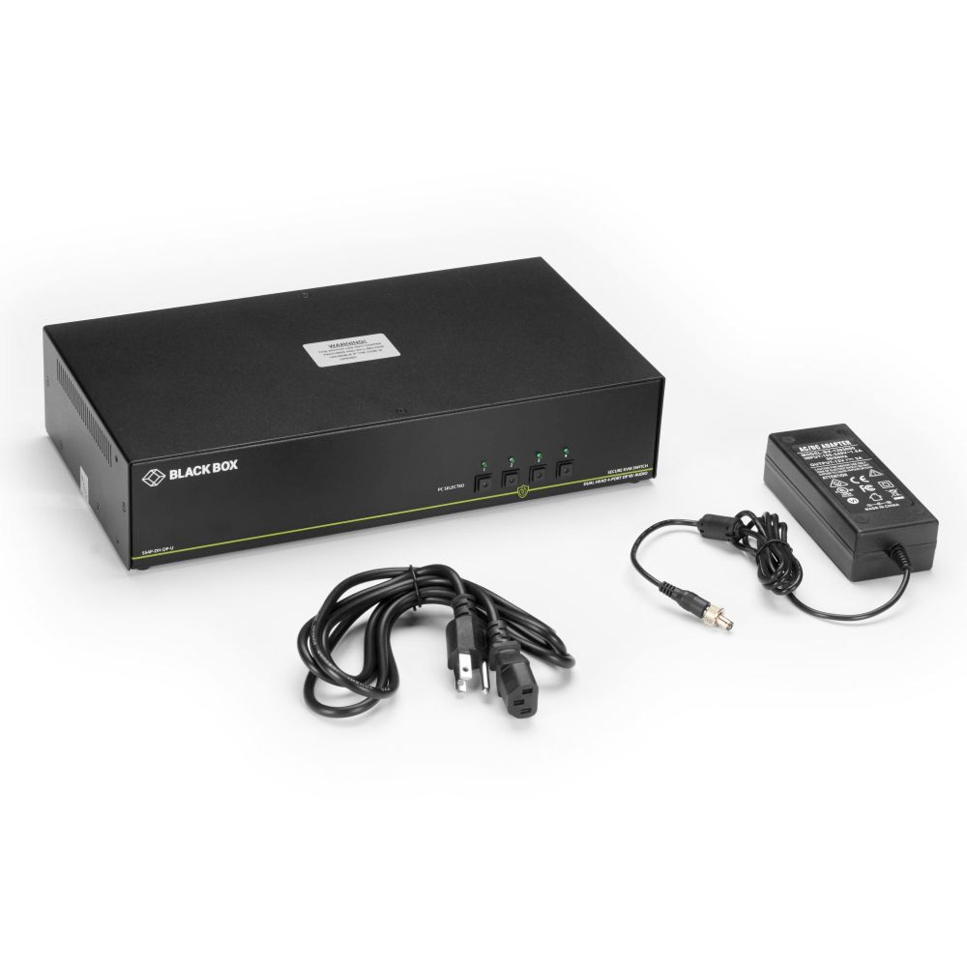 SS4P-DH-DP-U Black Box 4-Port Secure KVM Switch mit DisplayPort ...