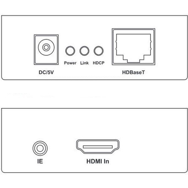 VX-HDMI-TP-100M Black Box HDMI und Infrarot Extender mit 100 Metern ...