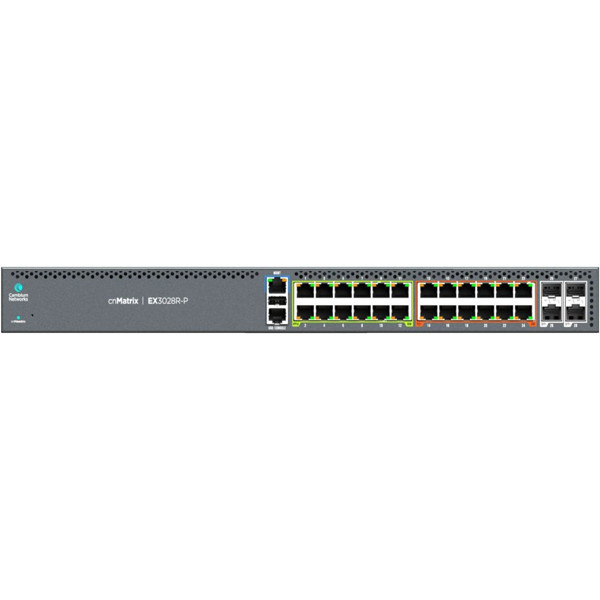 EX3028R-P Cambium Networks Managed 28-Port Gigabit PoE Switch - BellEquip