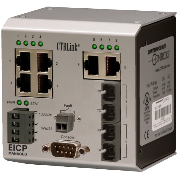 EICP8M Serie - Managed Switch von CControls - BellEquip