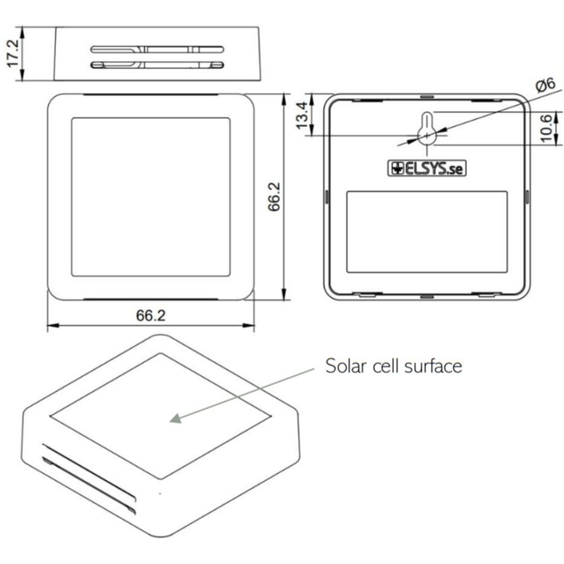 ERS Eco CO2 Elsys solarbetriebener LoRaWAN CO2 Sensor - BellEquip