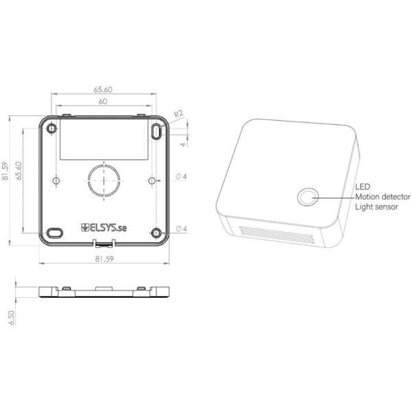 ERS-CO2 Elsys LoRaWAN CO2 Sensor mit NFC (Near Field Communication ...
