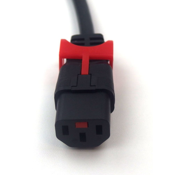 C14 IEC Lock Dual beidseitig verriegelbares Stromkabel - BellEquip
