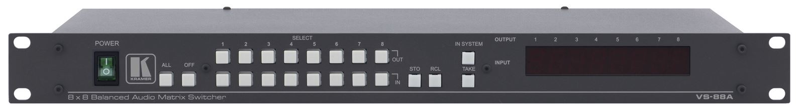 VS-88A - Stereo-Audio Matrix-Switch - Kramer - BellEquip