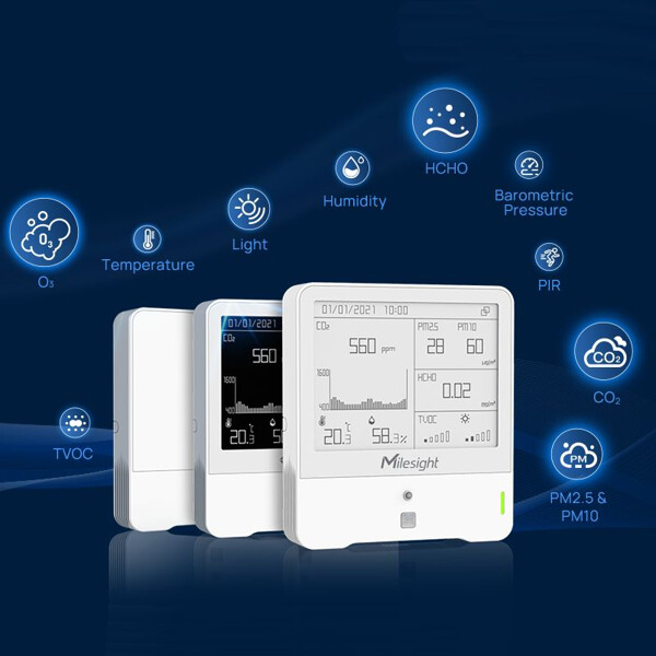 AM319 Milesight 9-in-1 LoRaWAN Sensor - BellEquip