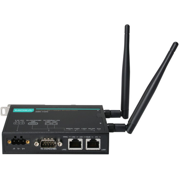 AWK-1137C-EU Moxa IEEE 802.11 a/b/g/n Wireless Client mit 2x RJ45 und ...