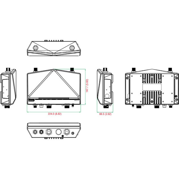 AWK-4131A Moxa 2x2 MIMO 802.11a/b/g/n Wi-Fi Outdoor Access Point/Bridge ...