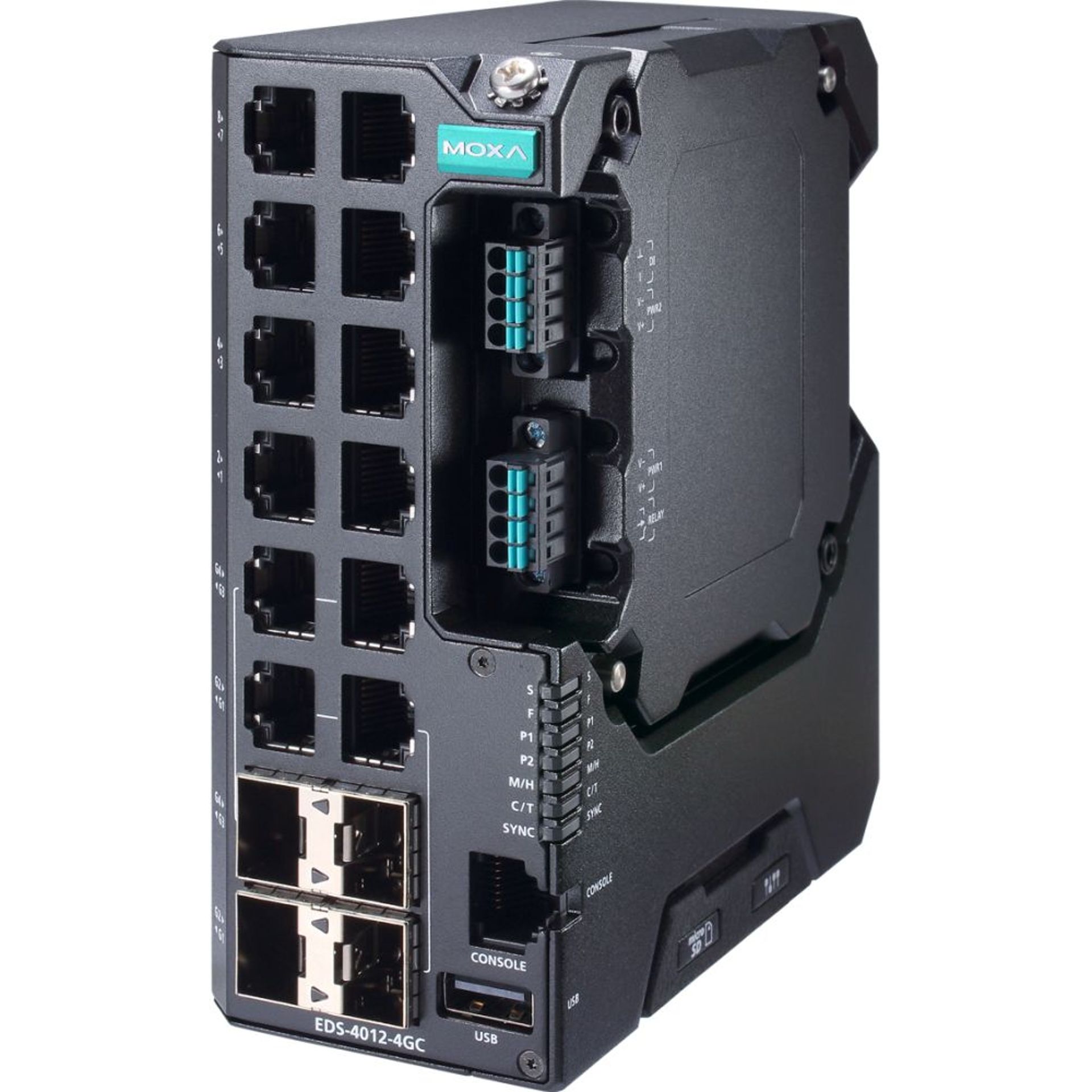 EDS-4012 Serie Moxa kompakte 12-Port Managed Ethernet Switches - BellEquip