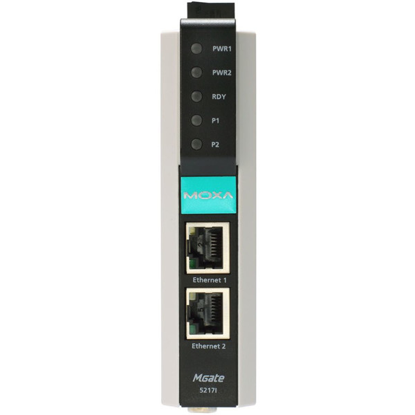 MGate 5217 Serie Moxa Modbus RTU/ASCII/TCP zu BACnet/IP Gateways mit 2x RJ45 Anschlüssen - BellEquip