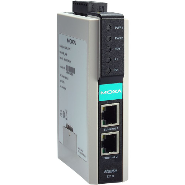 MGate 5217 Serie Moxa Modbus RTU/ASCII/TCP zu BACnet/IP Gateways mit 2x RJ45 Anschlüssen - BellEquip