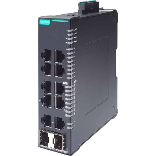SDS-G3010 Serie Moxa Layer 2 Managed Industrie Switches - BellEquip