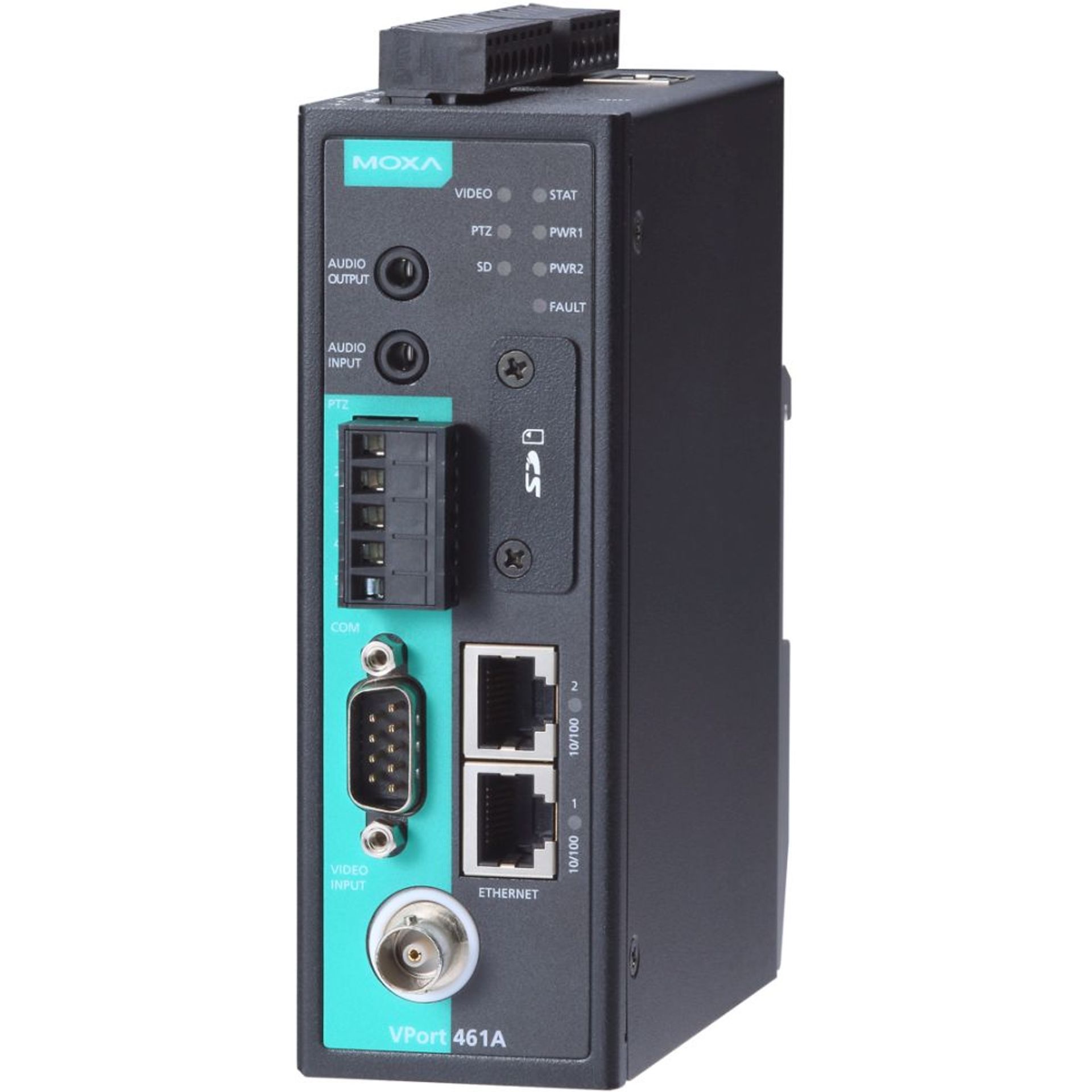 VPort-461A Serie Moca industrielle Video Server/Encoder für 1-Kanal H.264 und MJPEG Videoformate ...