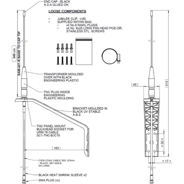 BM-IN2809 Panorama Antennas UHF 450MHz Rundstrahlantenne - BellEquip