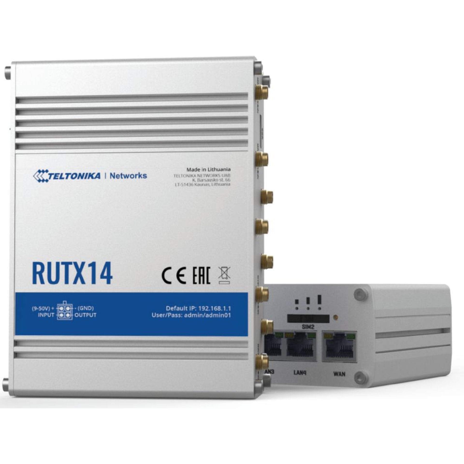RUTX14 Teltonika industrieller 4G LTE CAT12 Mobilfunkrouter - BellEquip