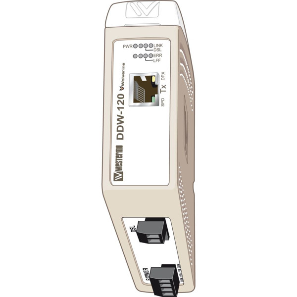 DDW-120 Westermo SHDSL Ethernet Extender mit bis zu 15.3 Mbps ...