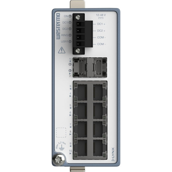Lynx-3310-F2G-T8-LV Westermo industrieller Layer 2 Managed Switch ...