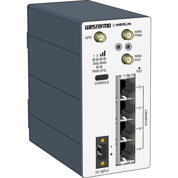 Merlin-4405-T4-LV Westermo 4G LTE Cat 4 Industrie Router - BellEquip