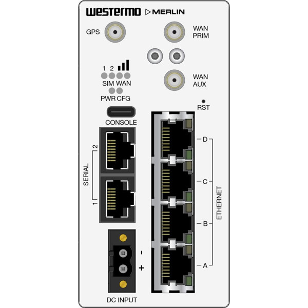 Merlin-4407-T4-S2-LV-PFN Westermo industrieller 450 MHz Router - BellEquip