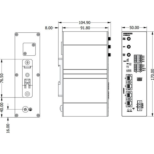 Merlin-4605-T4-DI6-DO2-LV Westermo IEC 61850-3 4G LTE Mobilfunkrouter ...