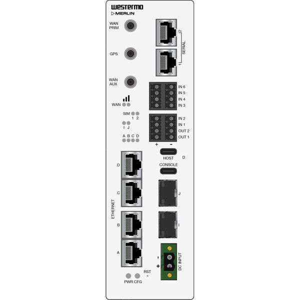 Merlin-4609-F2G-T4-S2-DI6-DO2-LV Westermo Cat 4 LTE Router - BellEquip
